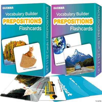 QUOKKA Set of 2 Learning Flash Cards 2x52 - Words&Sentences - Action ...