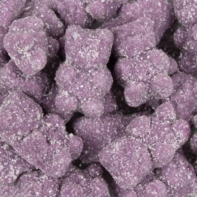 Purple Grape Sugared Gummy Bears 10.5lb Bag - 936ct | Oriental Trading