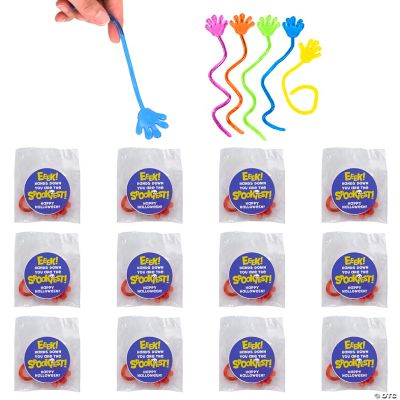 1 1/4" Bulk Halloween Sticky Hands with Handout Sticker for 72 ...