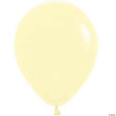 Edge Collections - 11" - Yellow - Pastel Matte Balloons | Oriental Trading