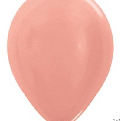 Edge Collections - 11" - Metallic Rose Gold Balloons | Oriental Trading