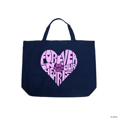 Forever In Our Hearts - Large Word Art Tote Bag - 20"W x 15"H x 5"D ...