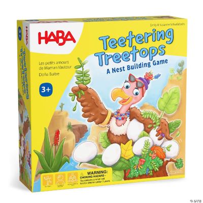 HABA Teetering Treetops Stacking Game: Perfect Dexterity Board Game for ...