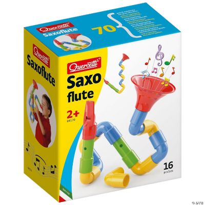 Quercetti Saxoflute 16pc Build Your Own Instrument Toy, Musical Sounds ...