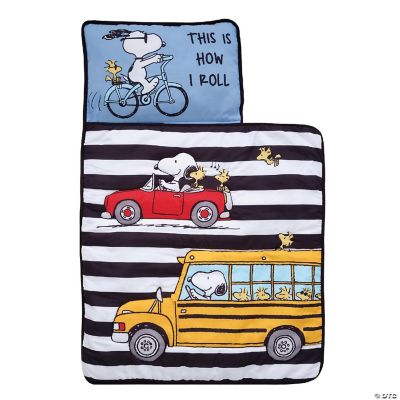 Bedtime Originals Snoopy & Woodstock Peanuts Transportation Toddler Nap ...