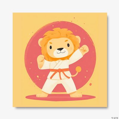 Landon the Lightning-Paw Lion Gallery Wrapped Canvas by Dancing Littles ...