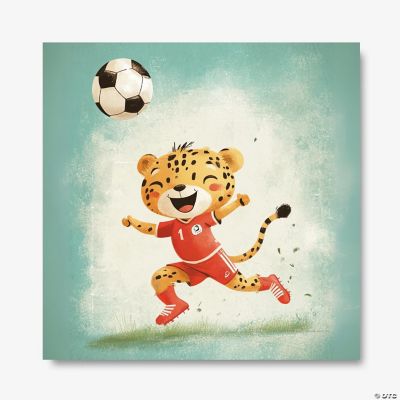 Chester the Charging Cheetah Gallery Wrapped Canvas by Dancing Littles ...