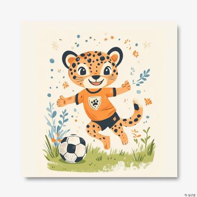 Chloe the Charging Cheetah Gallery Wrapped Canvas by Dancing Littles ...