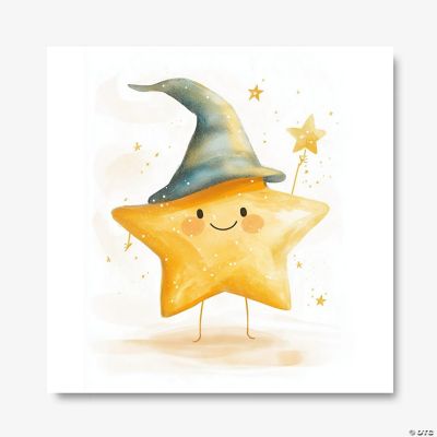 Star Wizard Gallery Wrapped Canvas by Dancing Littles Jungle - Size ...