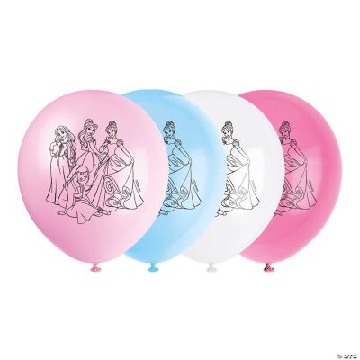 Disney Princess Party Double-Sided 12" Latex Balloons – 8 Pc ...