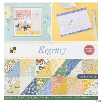 DCWV Premium Paper 12"X12" 36/Pkg-Regency | Oriental Trading