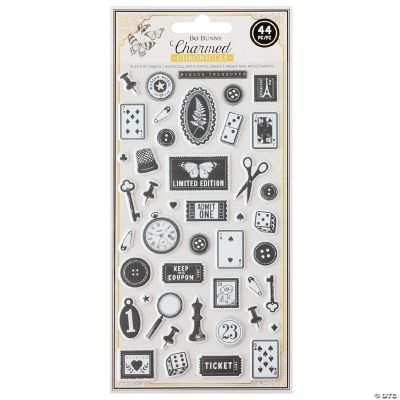 Bo Bunny Charmed Chronicles Puffy Stickers-Icons | Oriental Trading