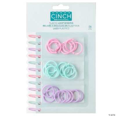 We R Memory Keepers Cinch Plastic Loop Binding 24/Pkg-Pink, Lilac ...