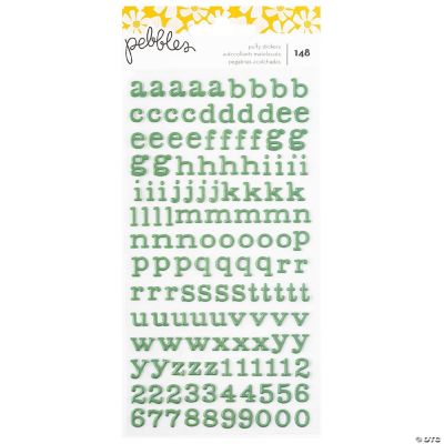 Pebbles Sunny Bloom Puffy Stickers 148/Pkg-Alpha | Oriental Trading