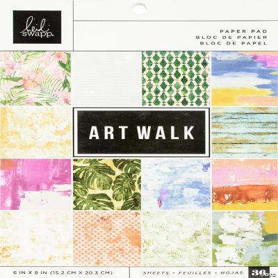 Heidi Swapp Single-Sided Paper Pad 6"X8" 36/Pkg-Art Walk | Oriental Trading
