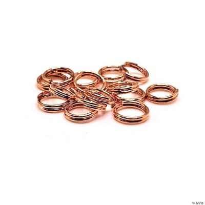 500 Pieces 6mm Rose Gold Split Rings | Oriental Trading