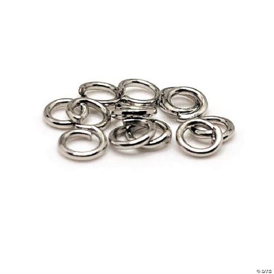 500 Pcs 4mm Silver Open Jump Rings | Oriental Trading