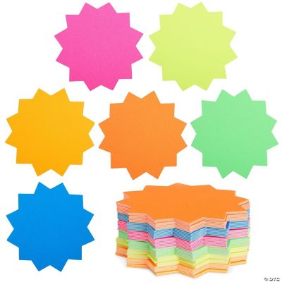 120-Pack Bulletin Board Decorations, Blank Cutouts, Starburst Signs for ...