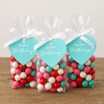 30PK Heart Tags Happy Birthday!, Diamond | Oriental Trading