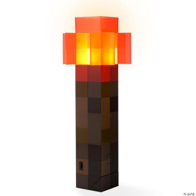 Minecraft Redstone Torch Lamp LED Mood Light Replica 12.6 Inches | Oriental Trading