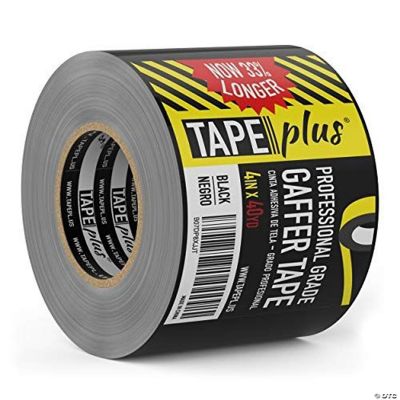 Gaffer Tape - 4 Inch x 40 Yards (120 Feet) Black Tape - Usedfor Gaff ...