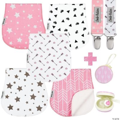 5-Pack Baby Burp Cloths - Soft, Absorbent Organic Muslin Burp Cloths ...
