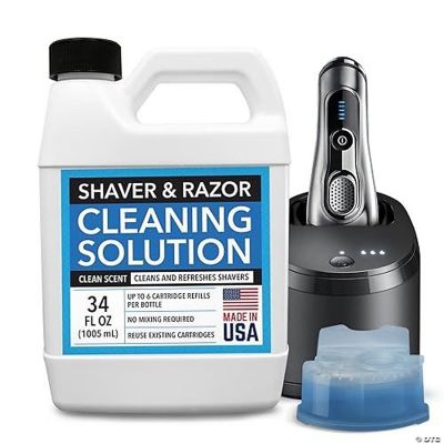Electric Shaver Cleaning Solution for Braun Clean & Renew Refill ...