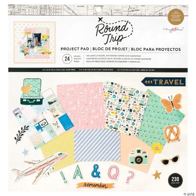 American Crafts Project Pad 12"X12" 24/Pkg-Round Trip | Oriental Trading