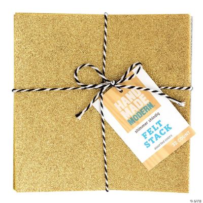 AC Square Felt Stack 32/Pkg-Glitter