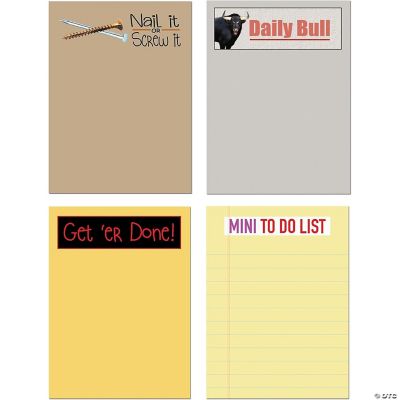 Stonehouse Collection Funny Sticky Notes - 4 Assorted Sticky Notepads ...