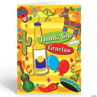 Stonehouse Collection Fiesta Thank You Note Card - Gracias - Cinco de ...