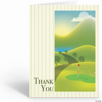 Stonehouse Collection Golf Thank You Note Card, 10 Boxed Golfing Cards ...