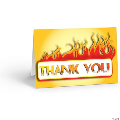 Stonehouse Collection Flames Thank You Note Card - 10 Boxed Cards - USA ...