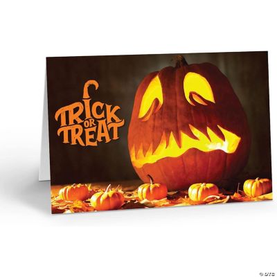 Stonehouse Collection Halloween Cards Scary Pumpkin 10 Boxed Cards ...