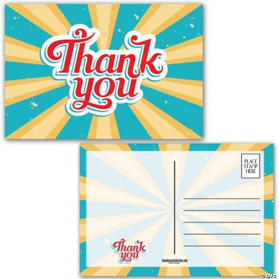 Stonehouse Collection Thank You Postcards 4 x 6 Fun Postcards 40 ...