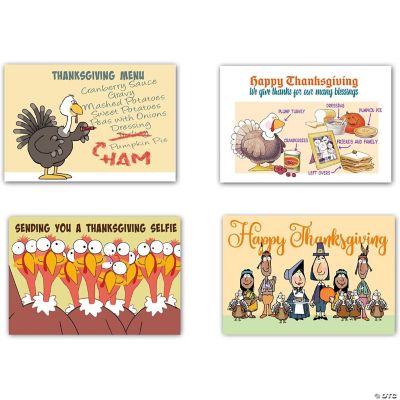 Stonehouse Collection Assorted Thanksgiving Postcards - 40 Funny ...