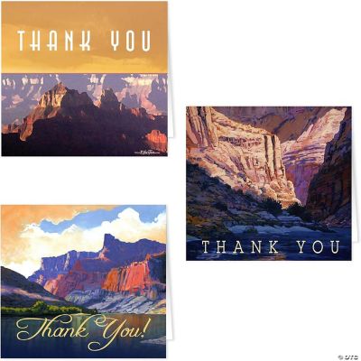 Stonehouse Collection Canyon Thank You Note Card - 12 Boxed Grand ...