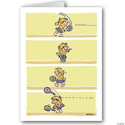 Stonehouse Collection Funny Tennis Note Card Pack - 10 note cards - USA ...