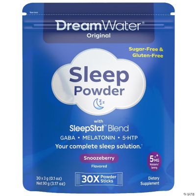 Dream Water Sleep Powder - Sugar-Free,GABA,Melatonin,5-HTP,Snoozeberry ...