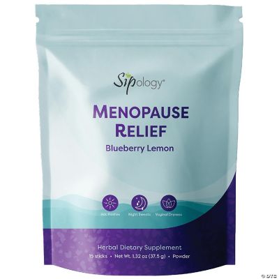 Sipology Menopause Relief Blueberry Lemon 15 Stick Pack,Herbal Remedy ...