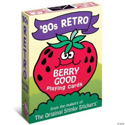 Trend 80'S Retro Playing Cards – Stinky Stickers Artwork,52-Card Deck ...
