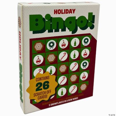 Grand Prix Holiday Bingo Scratch Card Game-26 Cards, Party Game, Win ...