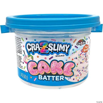 Cra-Z-Slimy: Cake Batter Scented Slime - 24oz Bucket, Glossy Slime With ...