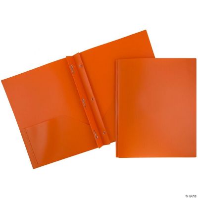 JAM PAPER Plastic Color POP Folders - 2 Pocket Durable Folders with ...
