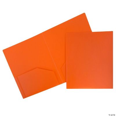 JAM PAPER Heavy Duty Plastic 2 Pocket Extra Tough School Folders ...