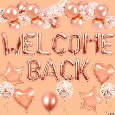 Welcome Back Party Kit 14pcs Balloons & Banner for Office, Moving In or ...