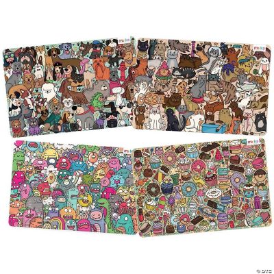 merka Fun Placemats Toddler Placemat Kids Placemats Set Of 4 Cats Dogs ...
