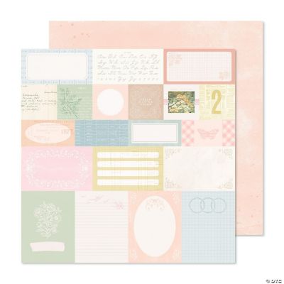 Gingham Garden Double-Sided Cardstock 12"X12"-Souvenir | Oriental Trading