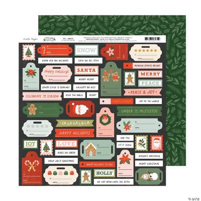 Crate Paper Holly Jolly Double-Sided Cardstock 12"X12"-#12 | Oriental ...