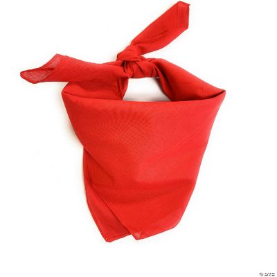 Mechaly Lightweight Soft Cotton Scarf Neckerchief (Plain Red ...